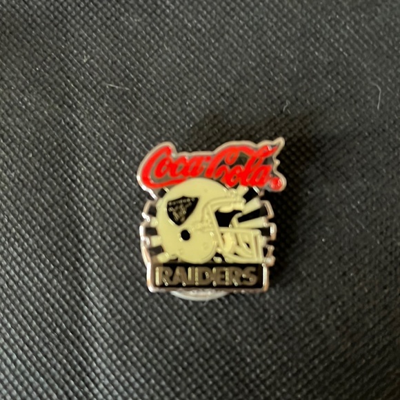 Other | Vintage American Football Conference Coca Cola Pin Raiders ...